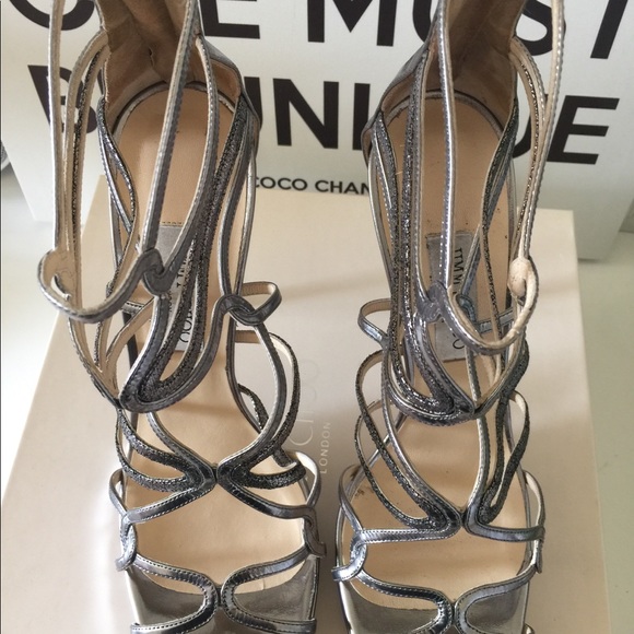 Jimmy Choo | Shoes | Jimmy Choo Silver Heels | Poshmark